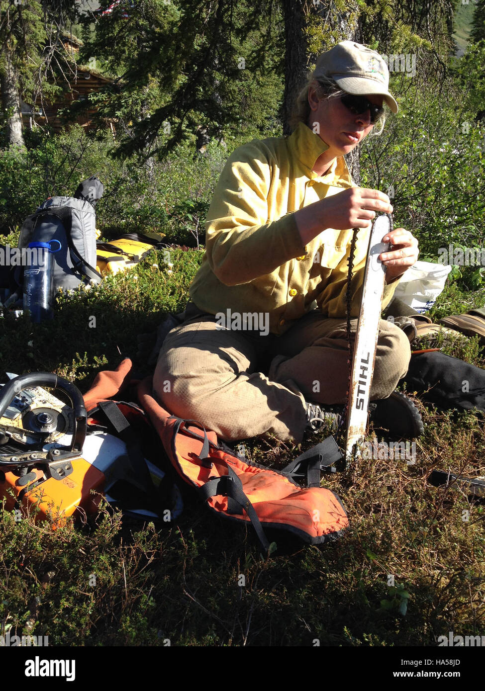 The photograph depicts the changes brought by winter to the Alaskan ...