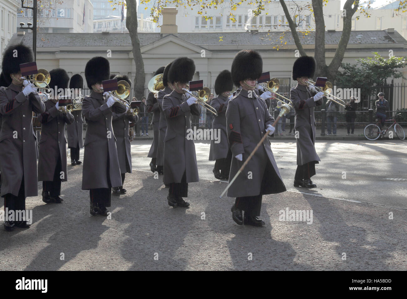 band of the coldstream guards during the changing of the guards at ...