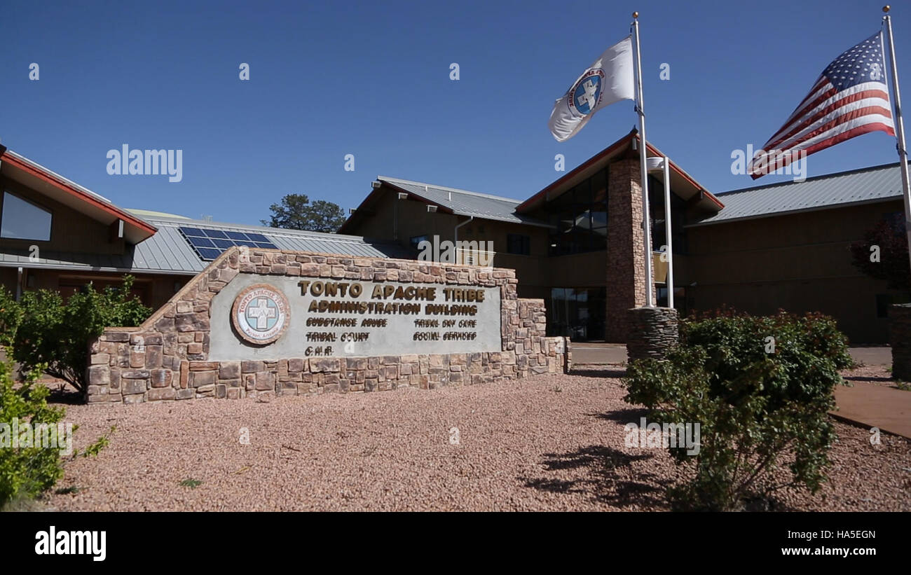 The Tonto Apache Tribal Administration Building in Arizona, a key ...