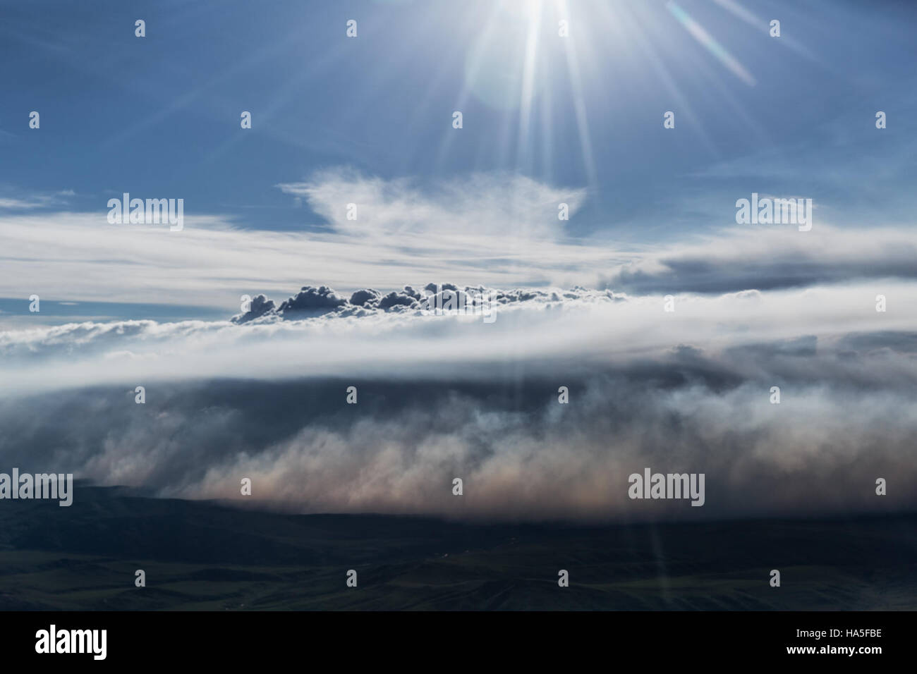 A wildfire near Toklat River and Wigand Creek in Denali National Park ...