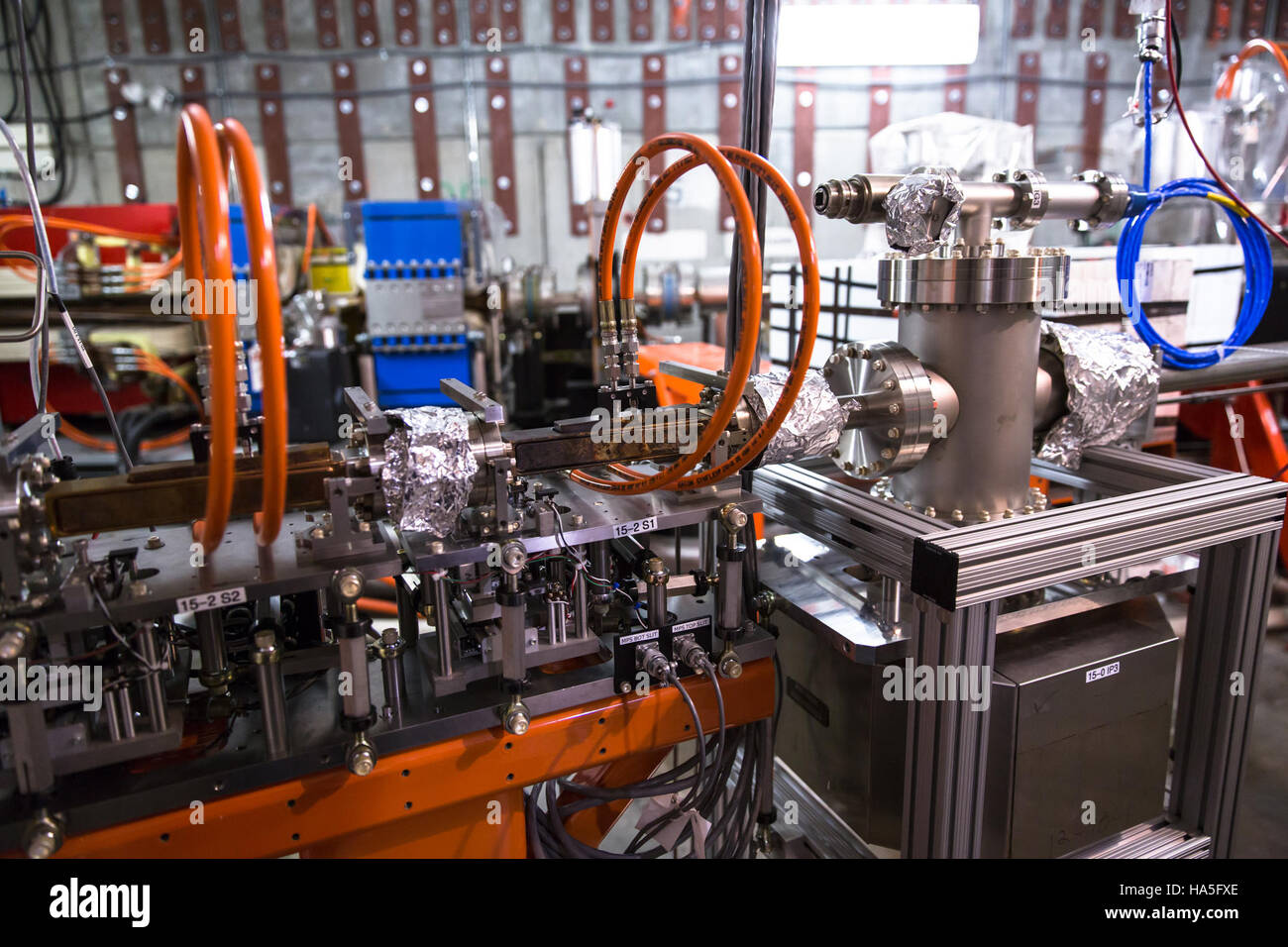 The U.S. Department of Energy oversees the construction of beam lines ...