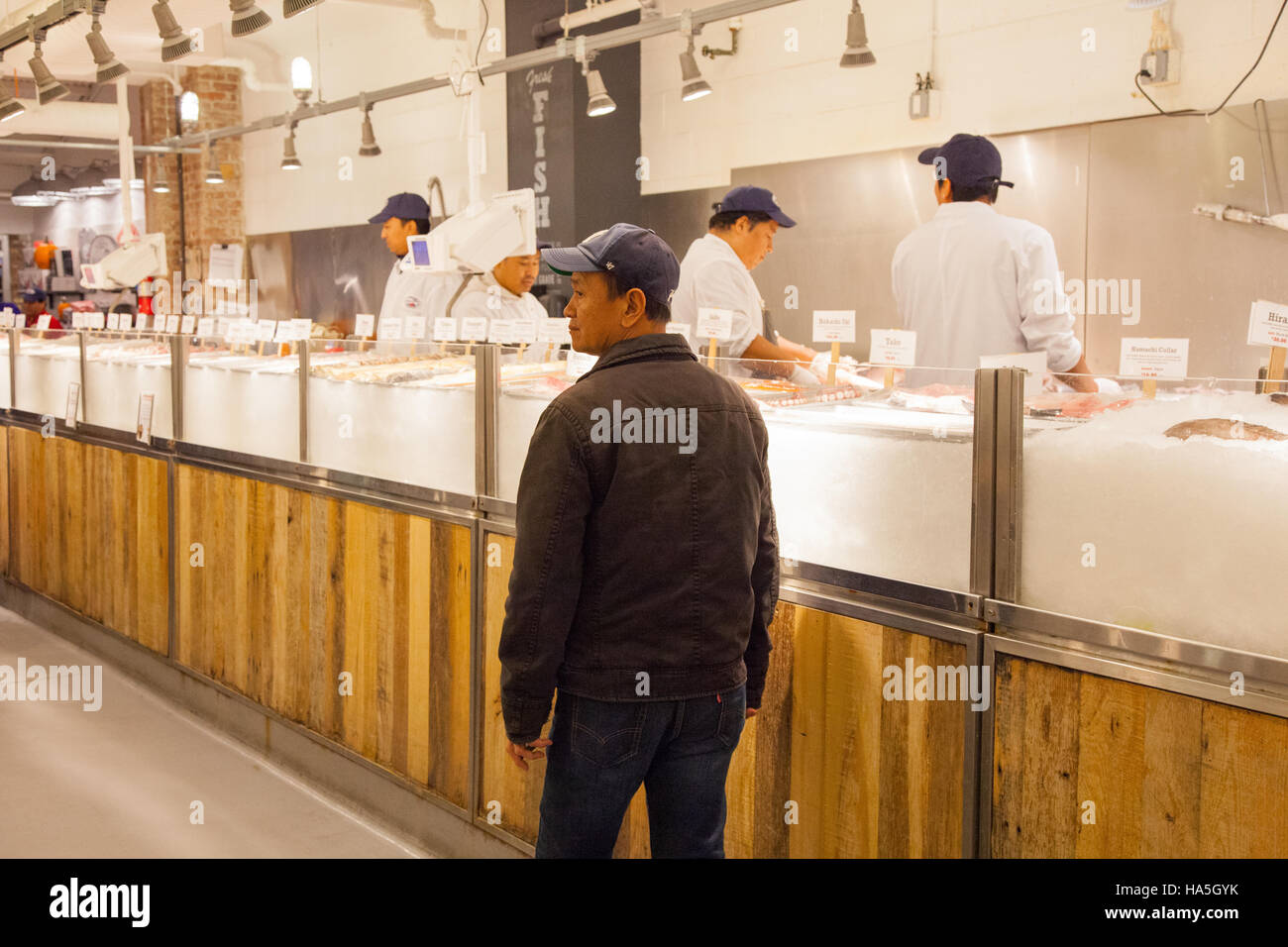 The Lobster Place seafood Market or fishmongers, Chelsea Food Market ...