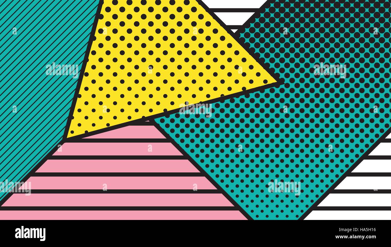 black and white pop art geometric pattern Stock Vector Image & Art - Alamy