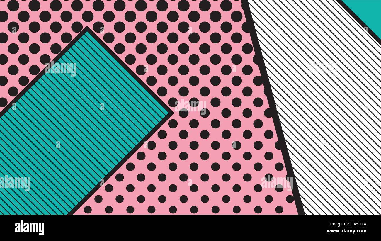 black and white pop art geometric pattern Stock Vector Image & Art - Alamy