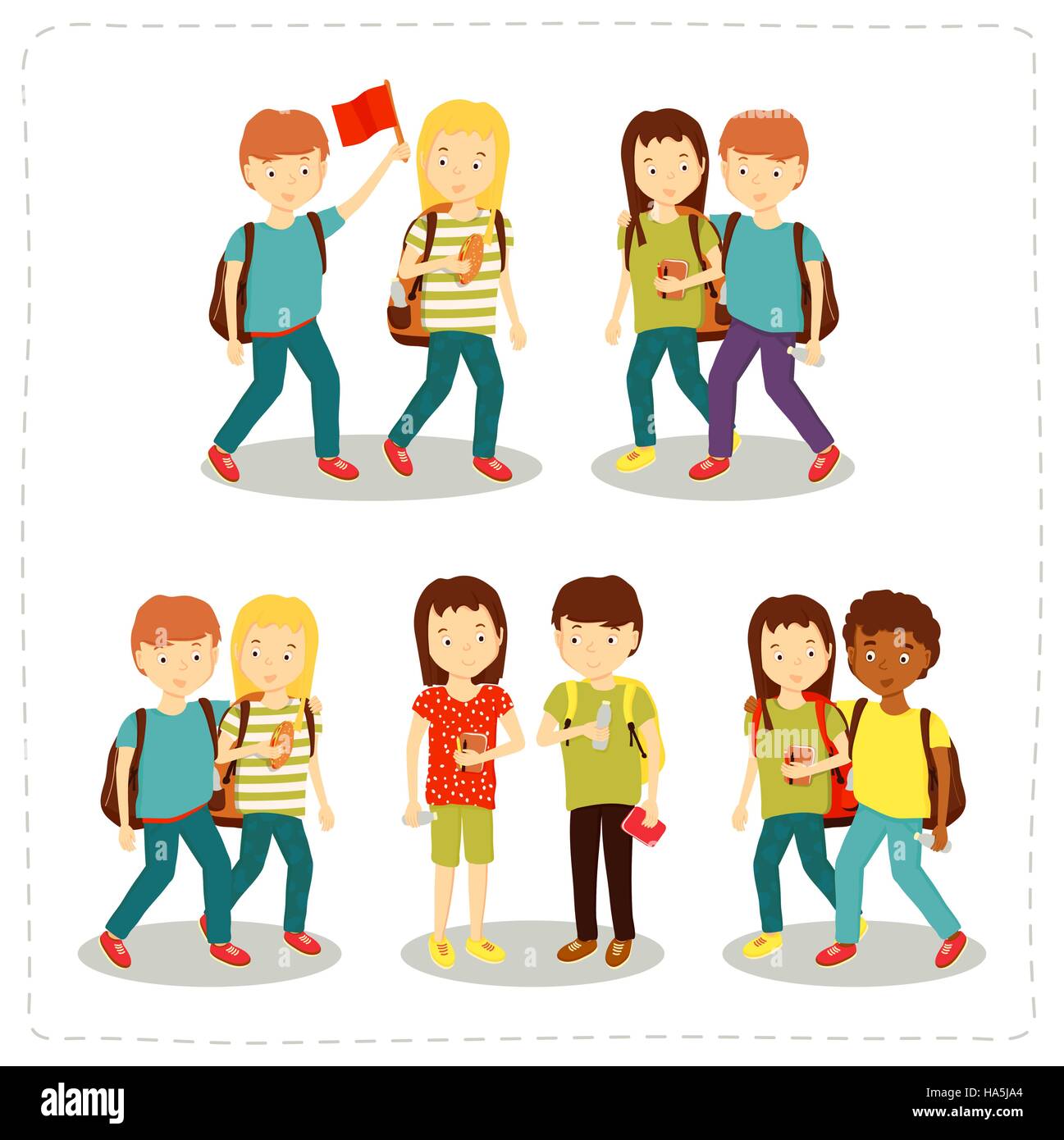 Vector illustration of children Stock Vector Image & Art - Alamy
