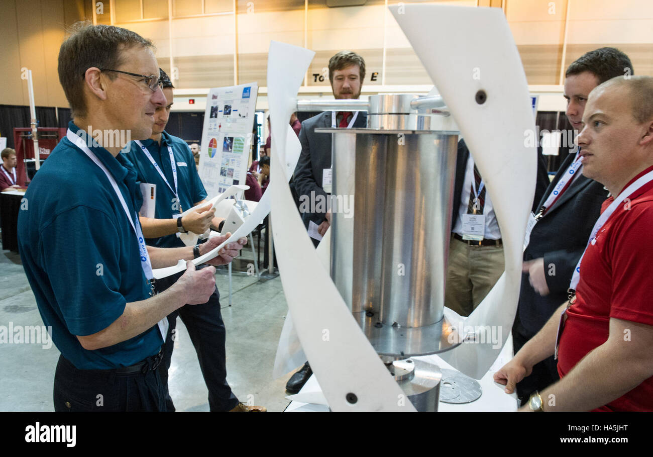 A wind turbine demonstration at a national park highlights the growing ...