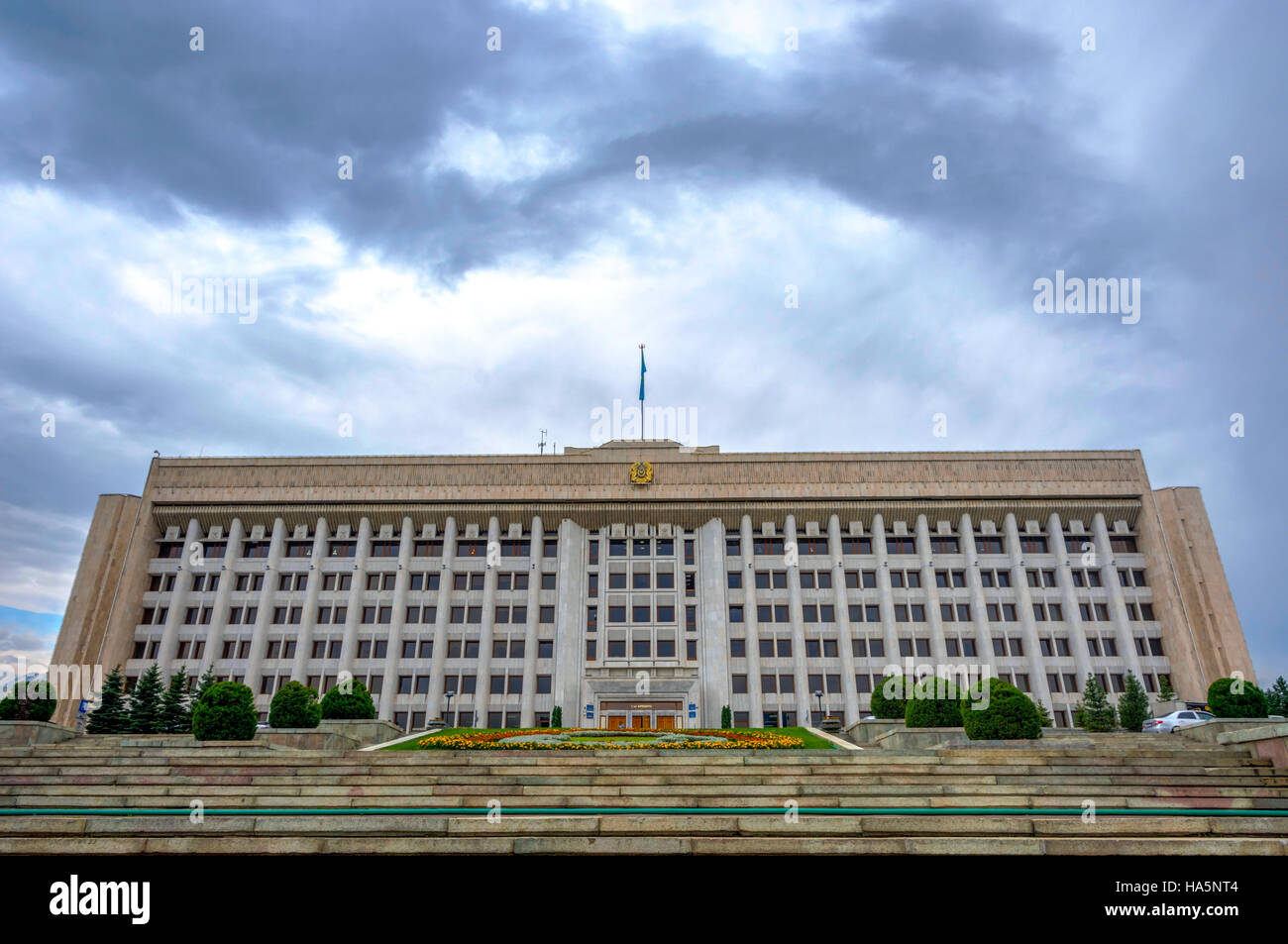 View to former parliament building, Almaty, Kazakhstan Stock Photo - Alamy