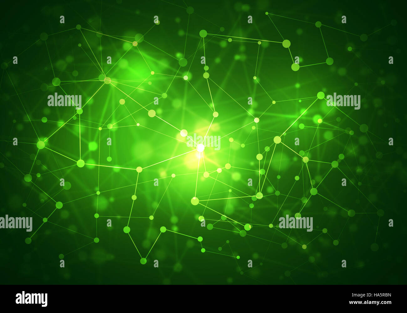 Abstract connection structure as connection concept on color background ...