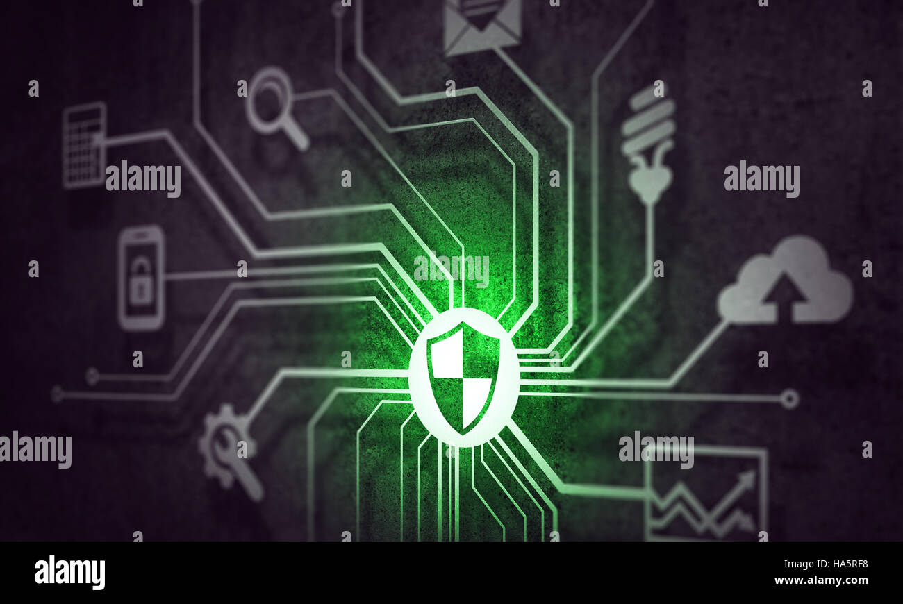 Digital background with social interaction and connection concept Stock ...