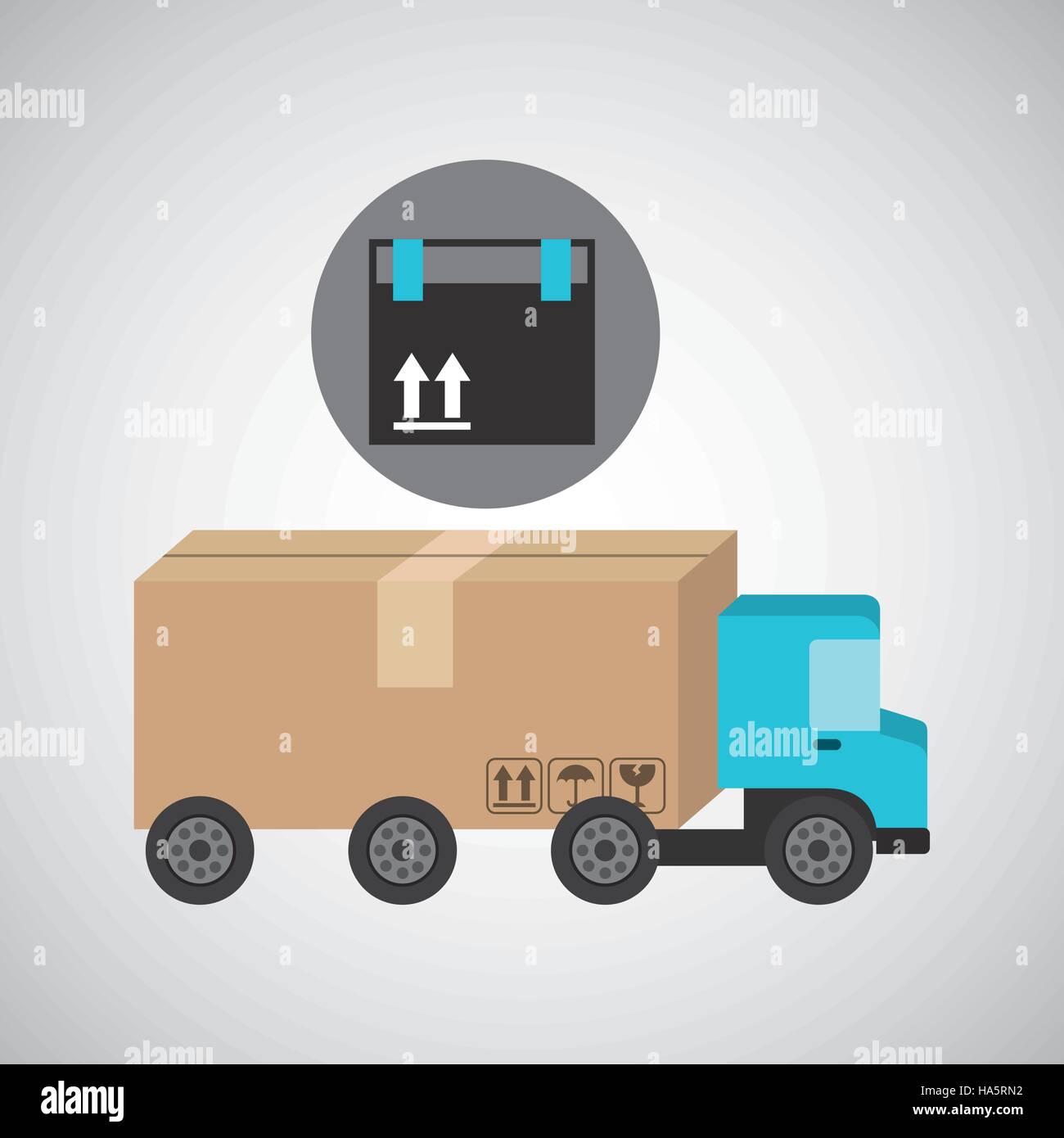 delivery truck concept cargo package vector illustration eps 10 Stock ...