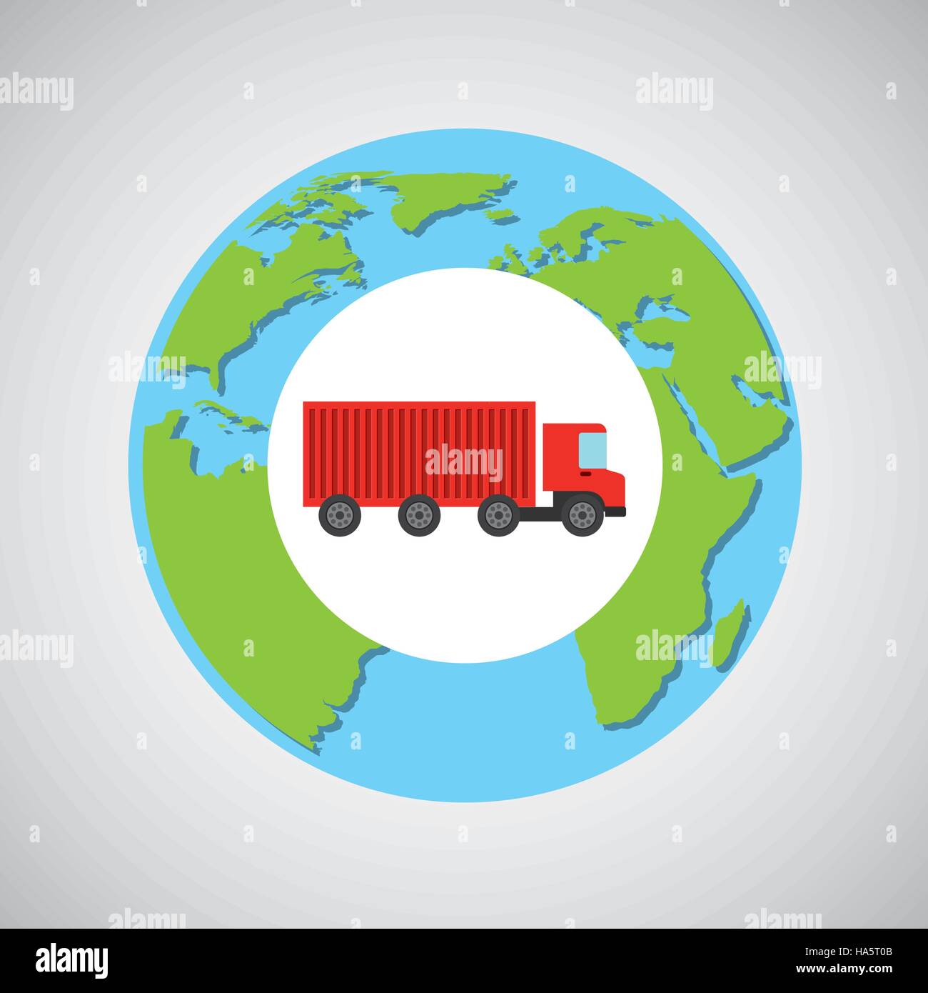 globe world delivery vector illustration eps 10 Stock Vector Image ...