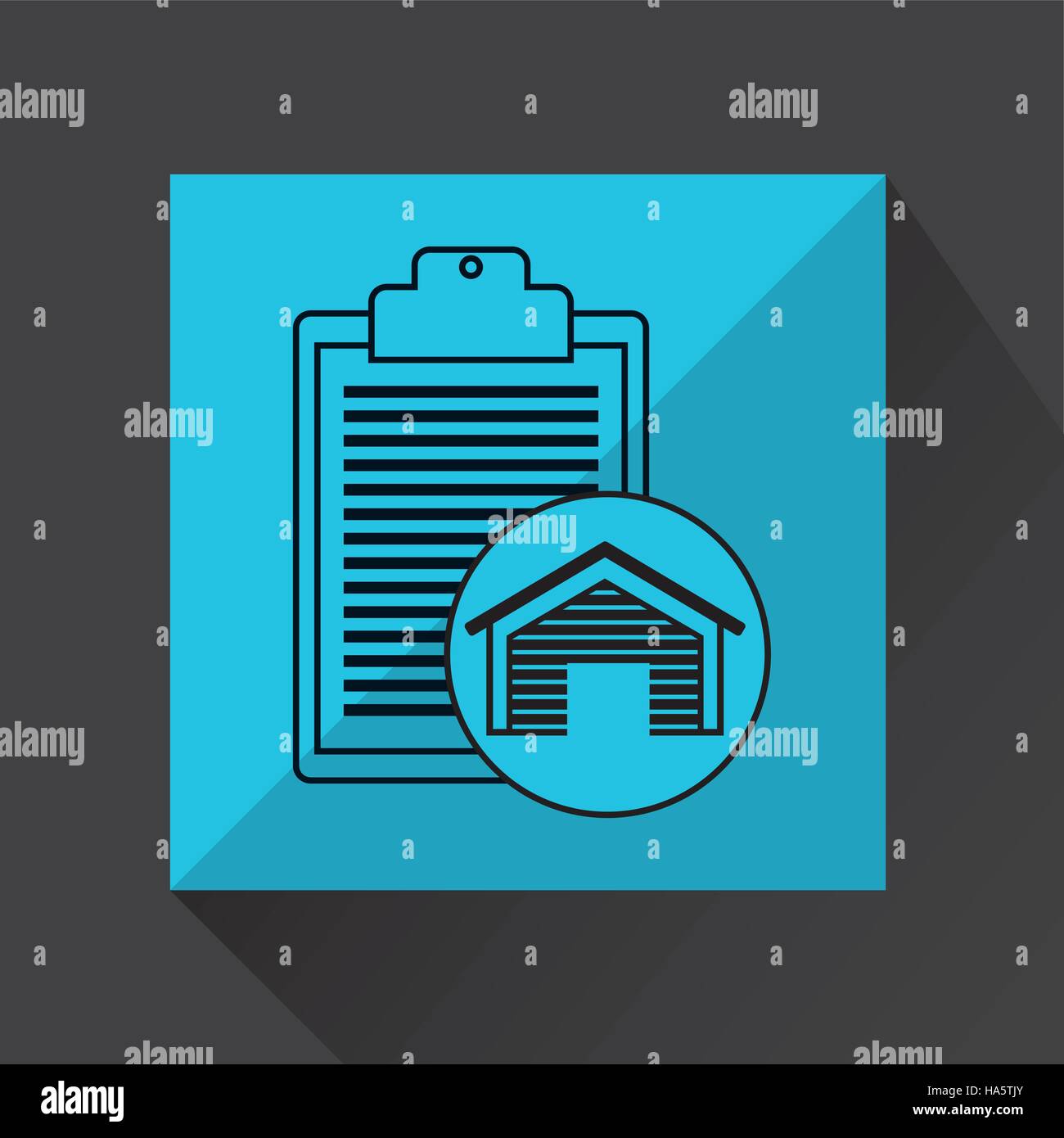 warehouse building check list report icon vector illustration eps 10 ...