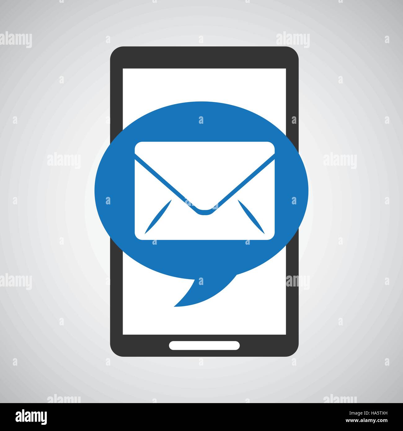 black mobile phone email network vector illustration eps 10 Stock ...