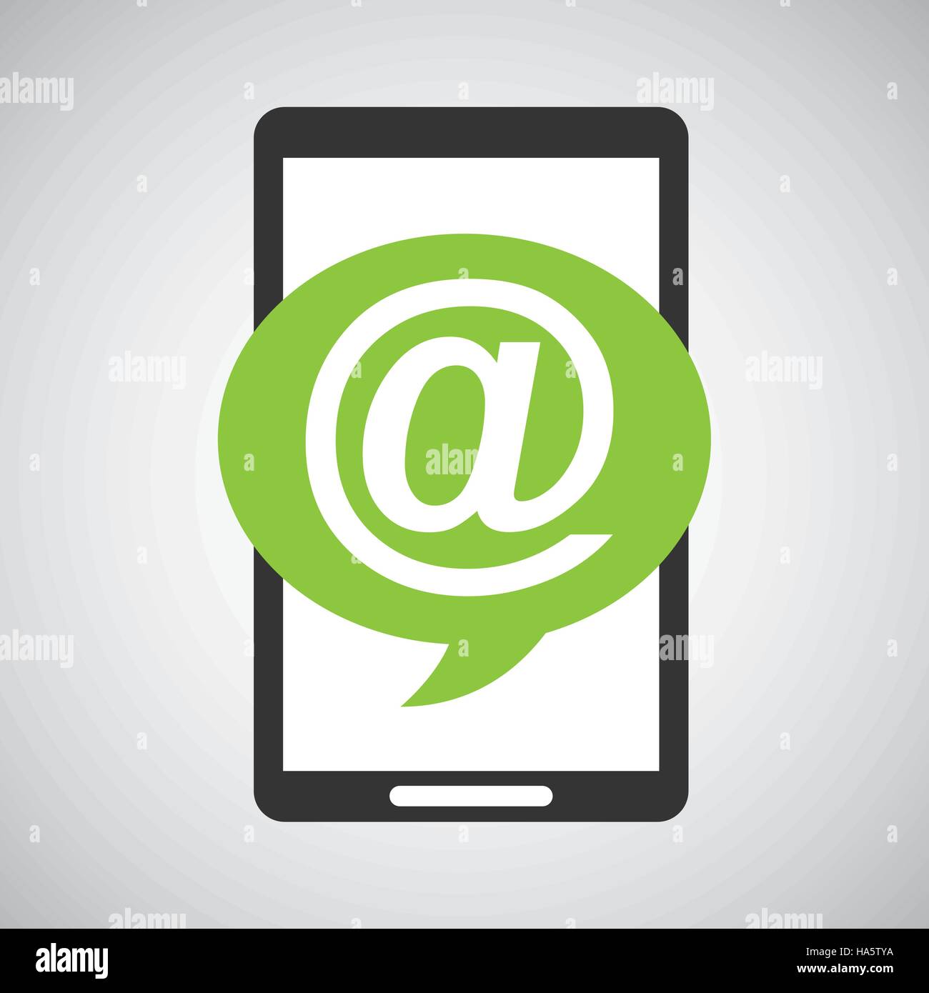 black mobile phone mail web network vector illustration eps 10 Stock ...