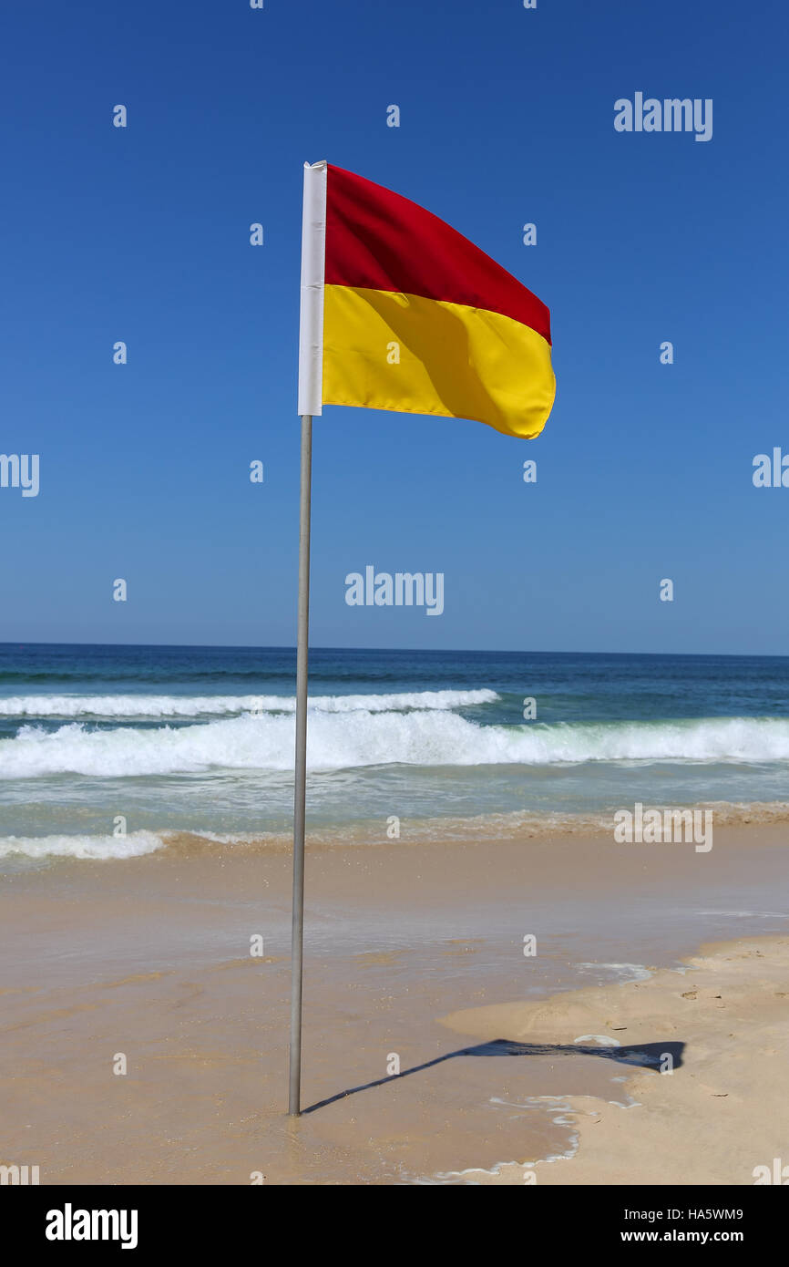 Australian beach safety flag hi-res stock photography and images - Alamy