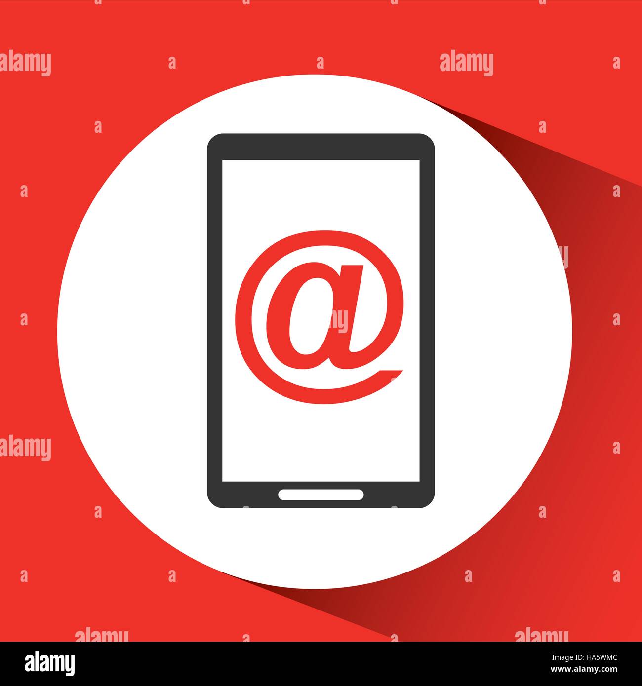 black mobile phone mail web network vector illustration eps 10 Stock ...