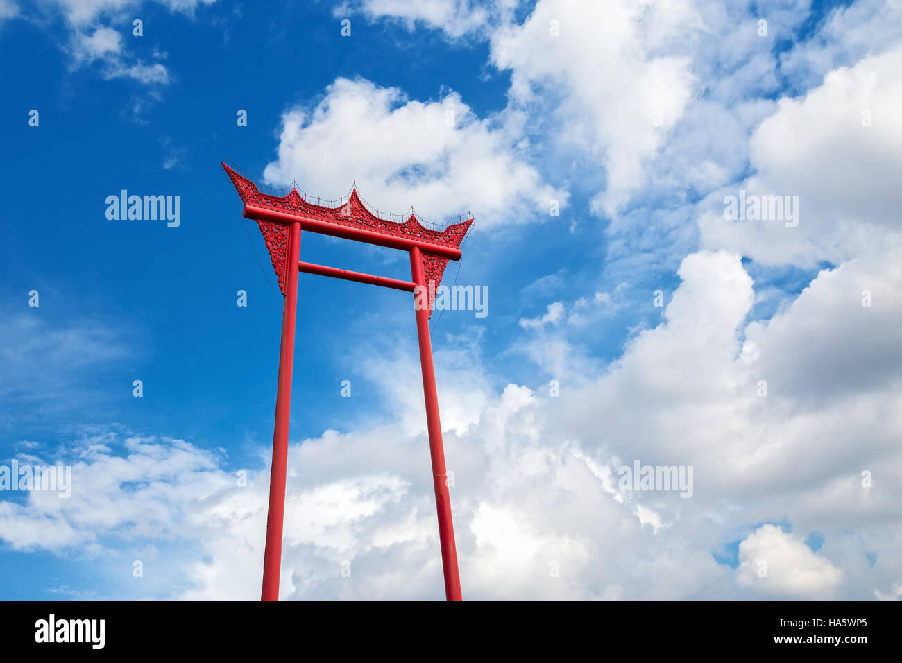 The Giant Swing or Sao Ching Cha, a religious structure in Bangkok ...