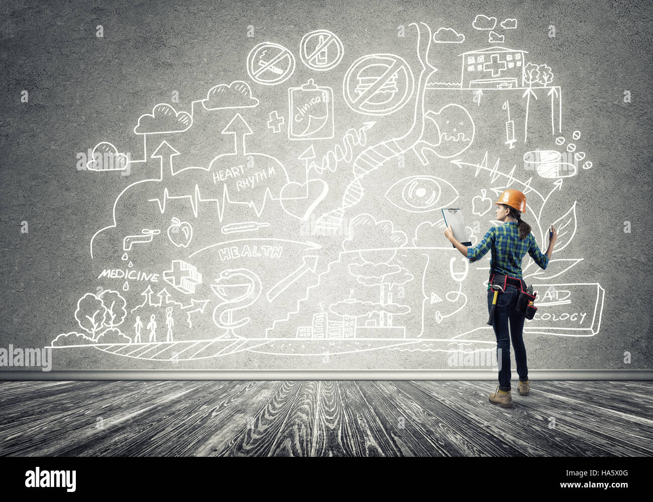 Industrial construction and maintenance Stock Photo - Alamy