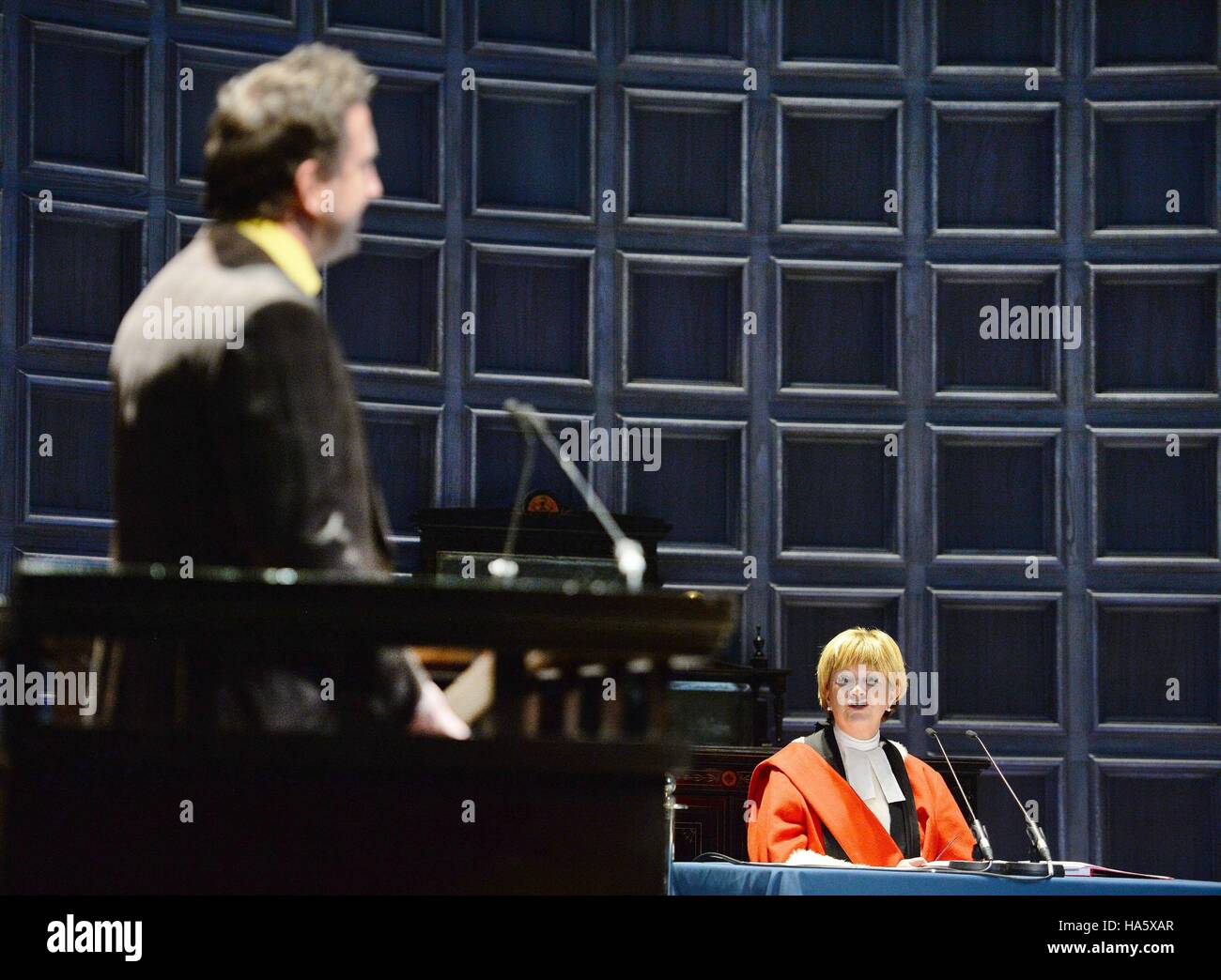 Lady Justice Hallett during a rehearsal of a production of the Trial of ...
