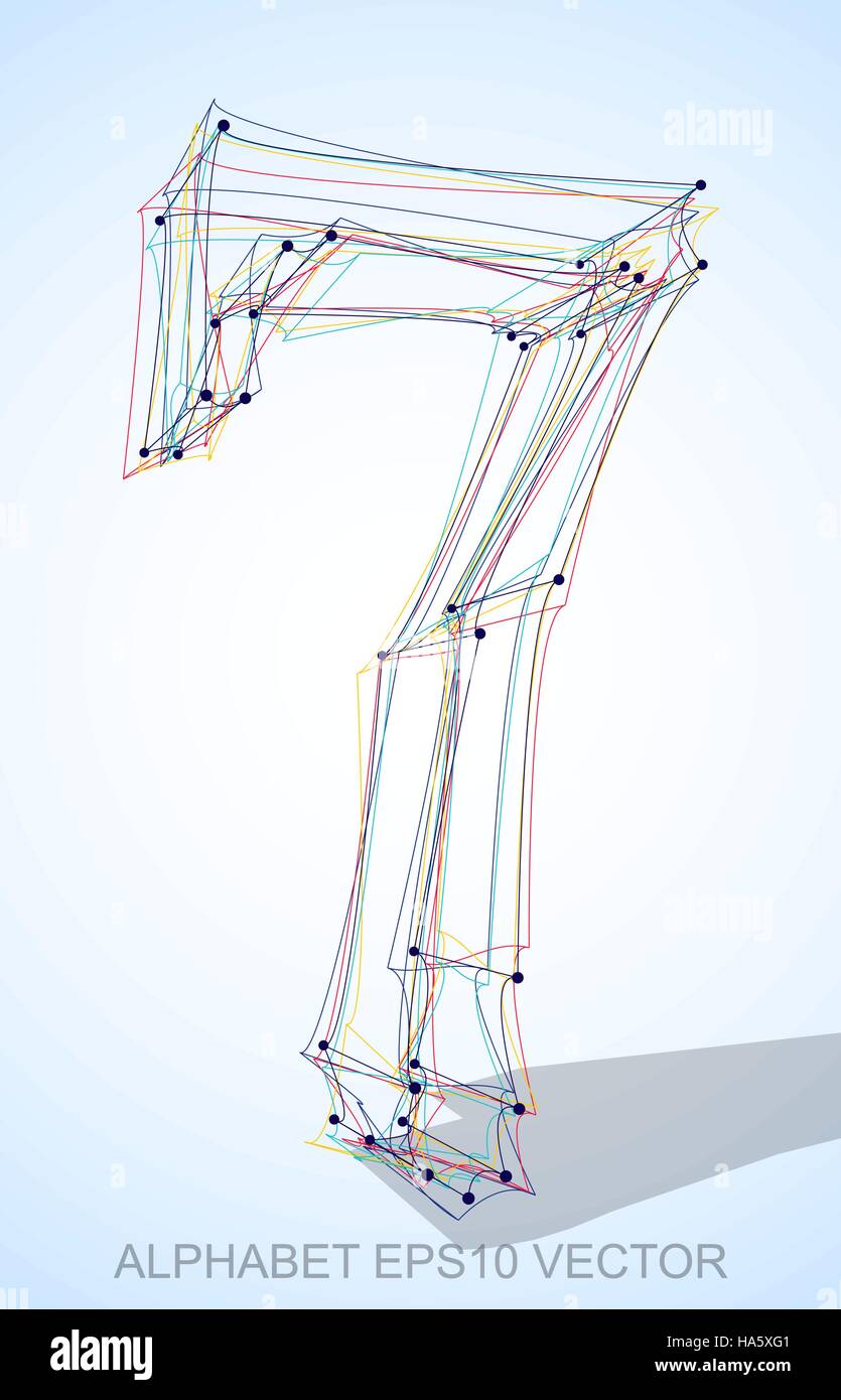 Number seven wireframe hi-res stock photography and images - Alamy