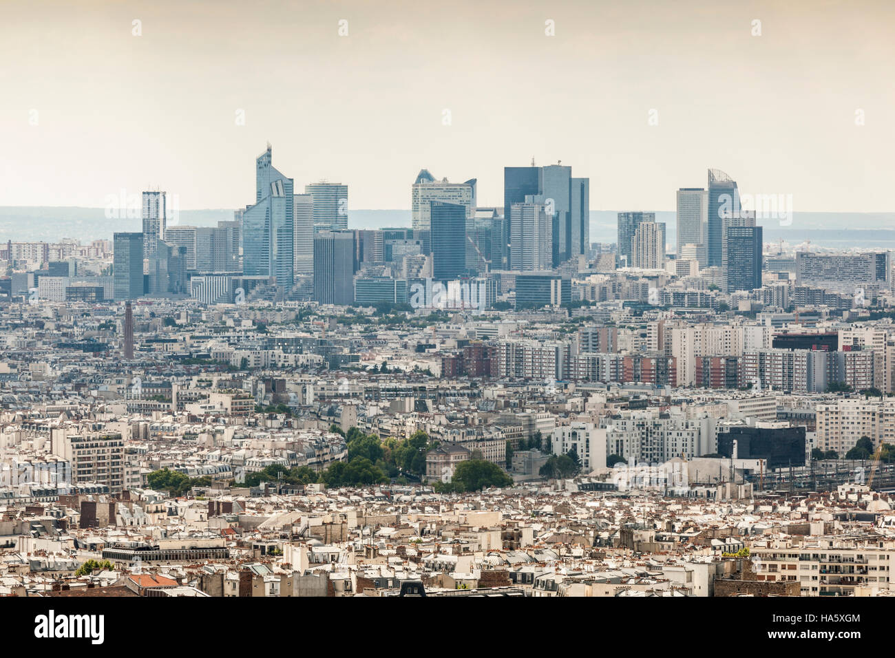 Looking across the rooftops of Paris Stock Photo - Alamy