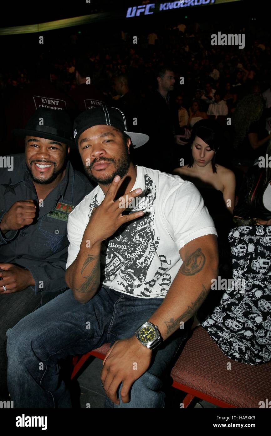 Rapper Xzibit at UFC 76 during a mixed martial arts match at the Honda ...
