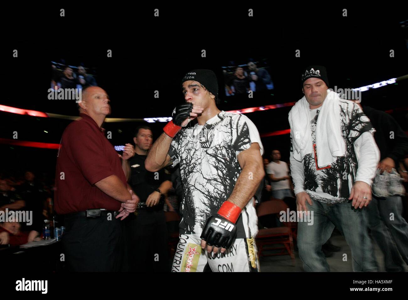 Thiago Tavares at UFC 76 during a mixed martial arts match at the Honda ...