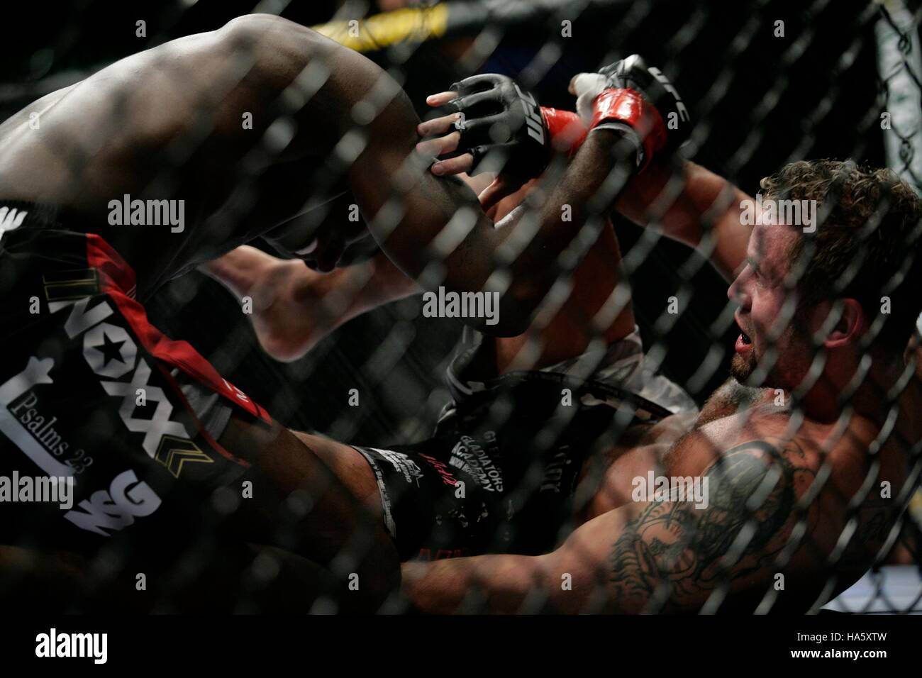 Rich Clement, right, fights Anthony Johnson at UFC 76 during a mixed ...