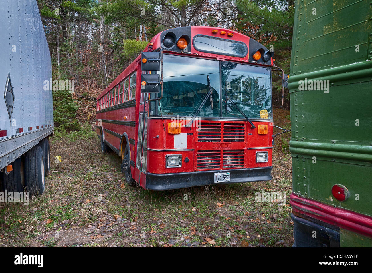 Thomas Built Buses 5 Stock Photo - Alamy