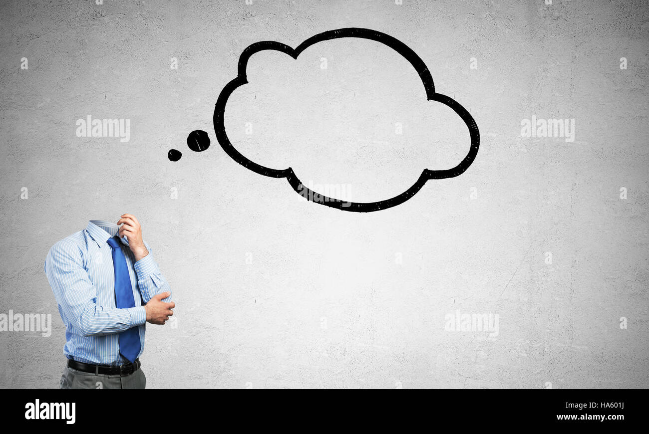 No thoughts in his head Stock Photo - Alamy