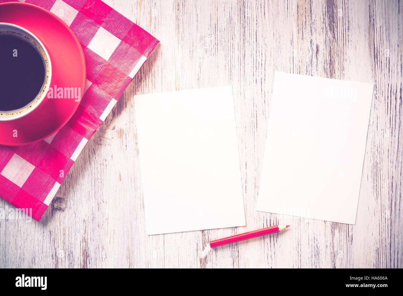 Coffee break with cookies Stock Photo - Alamy