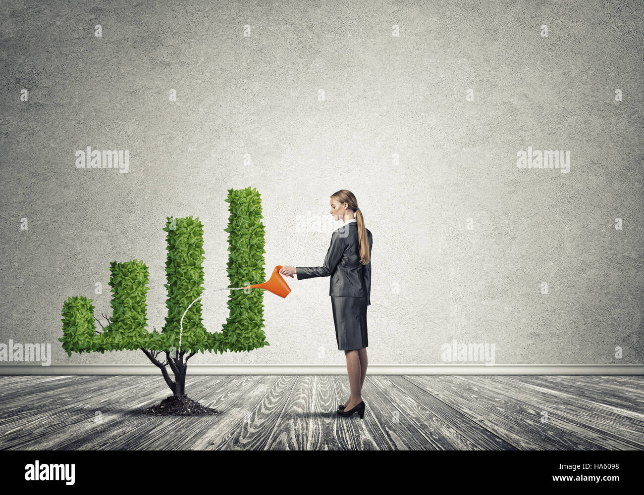 Make your money grow Stock Photo - Alamy