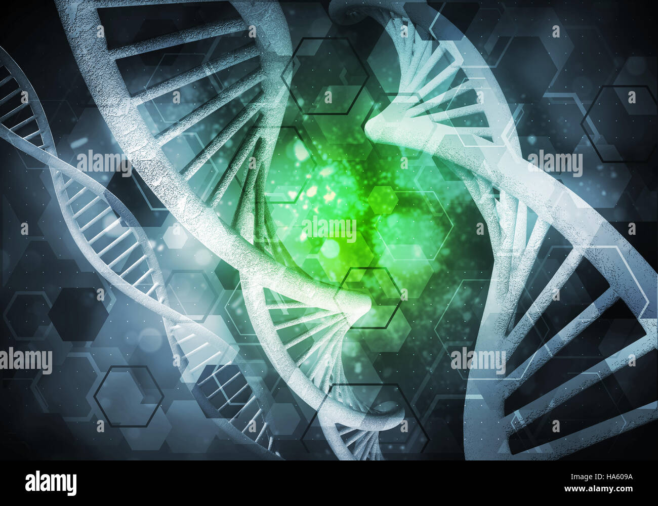 DNA molecules background, 3D rendering Stock Photo - Alamy