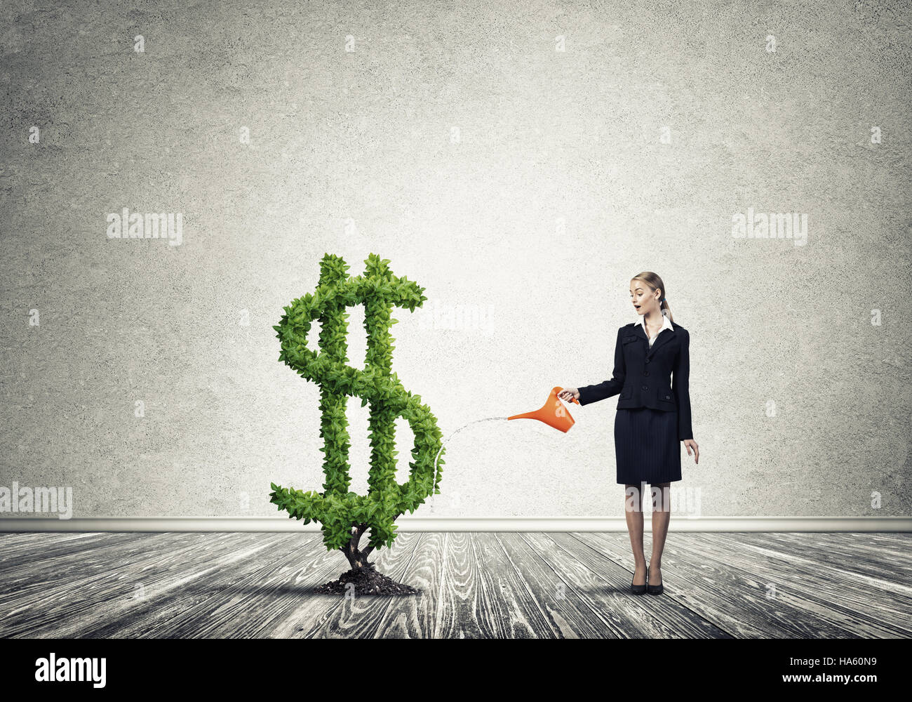Make your money grow Stock Photo - Alamy