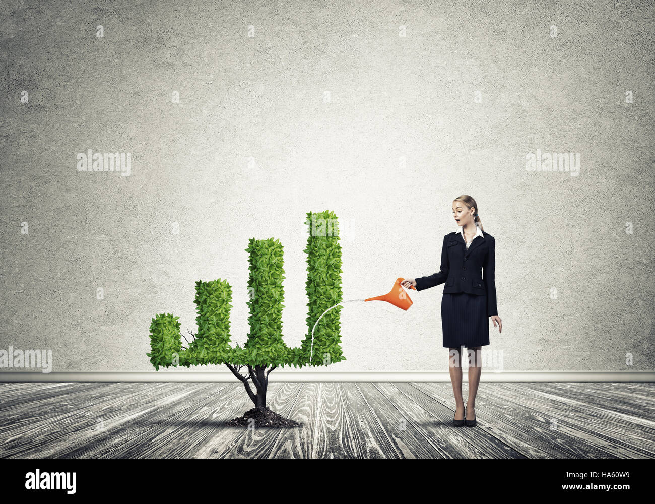 Make your money grow Stock Photo - Alamy
