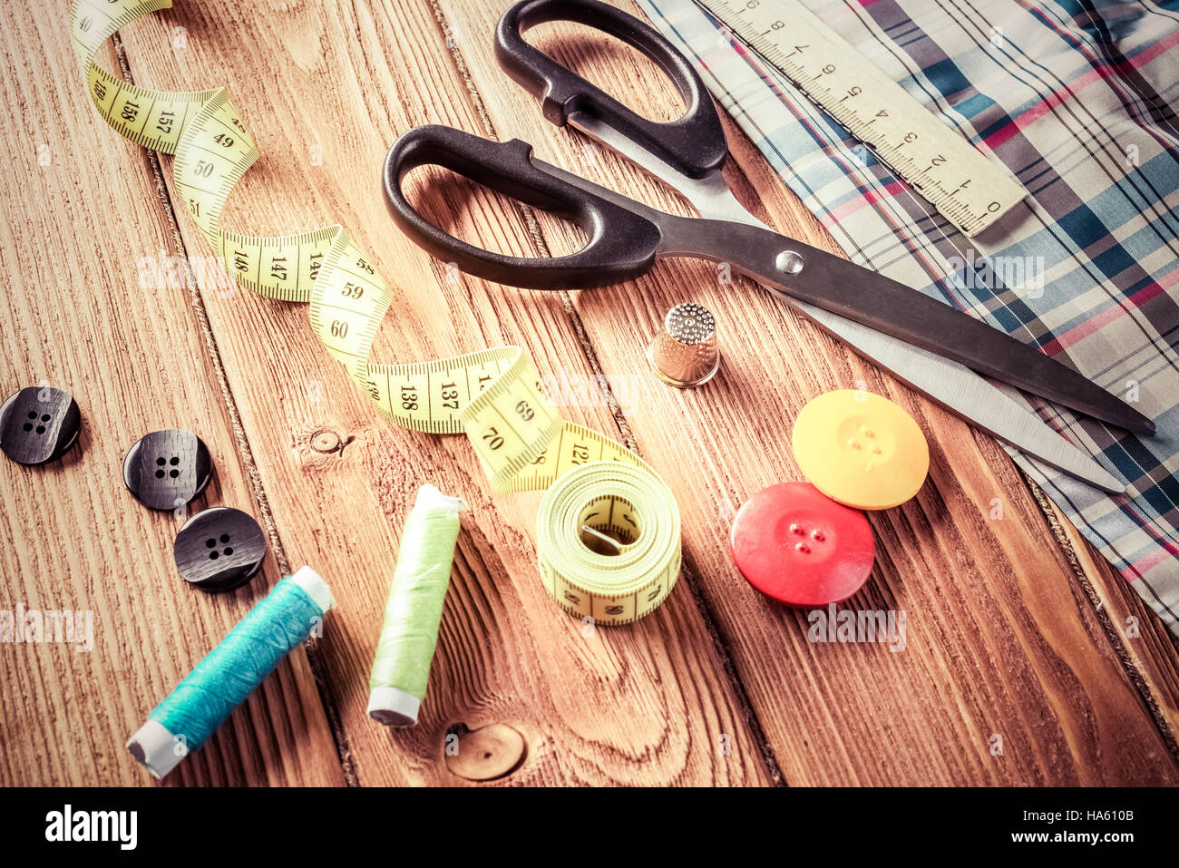 Items for sewing or DIY Stock Photo - Alamy
