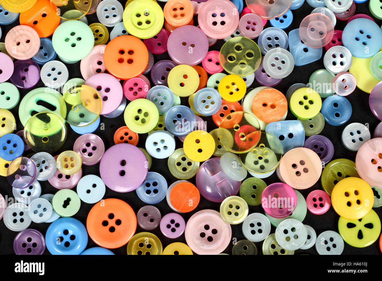 A colourful mixture of buttons Stock Photo - Alamy