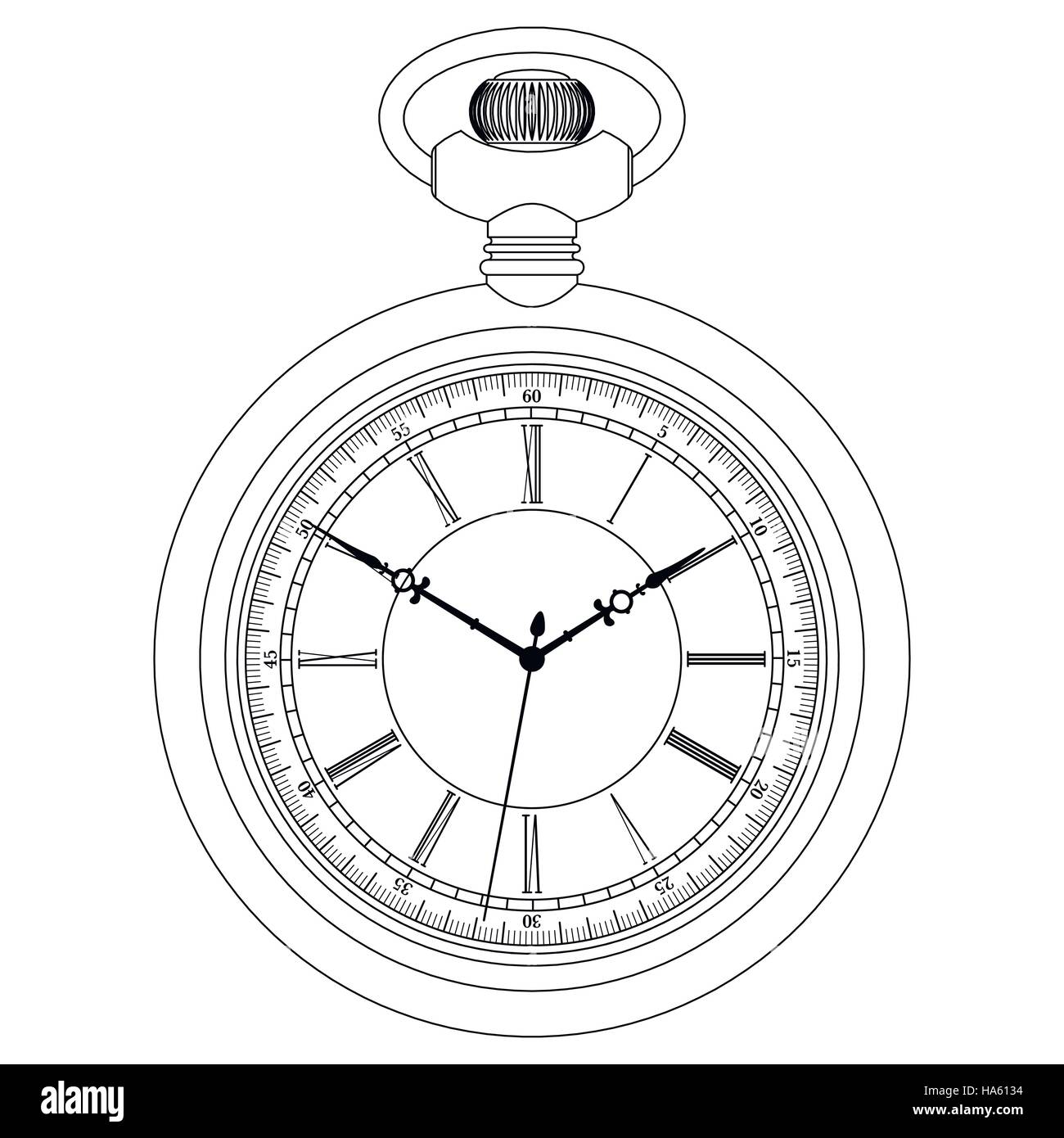 Vector vintage clock Stock Vector Image & Art - Alamy