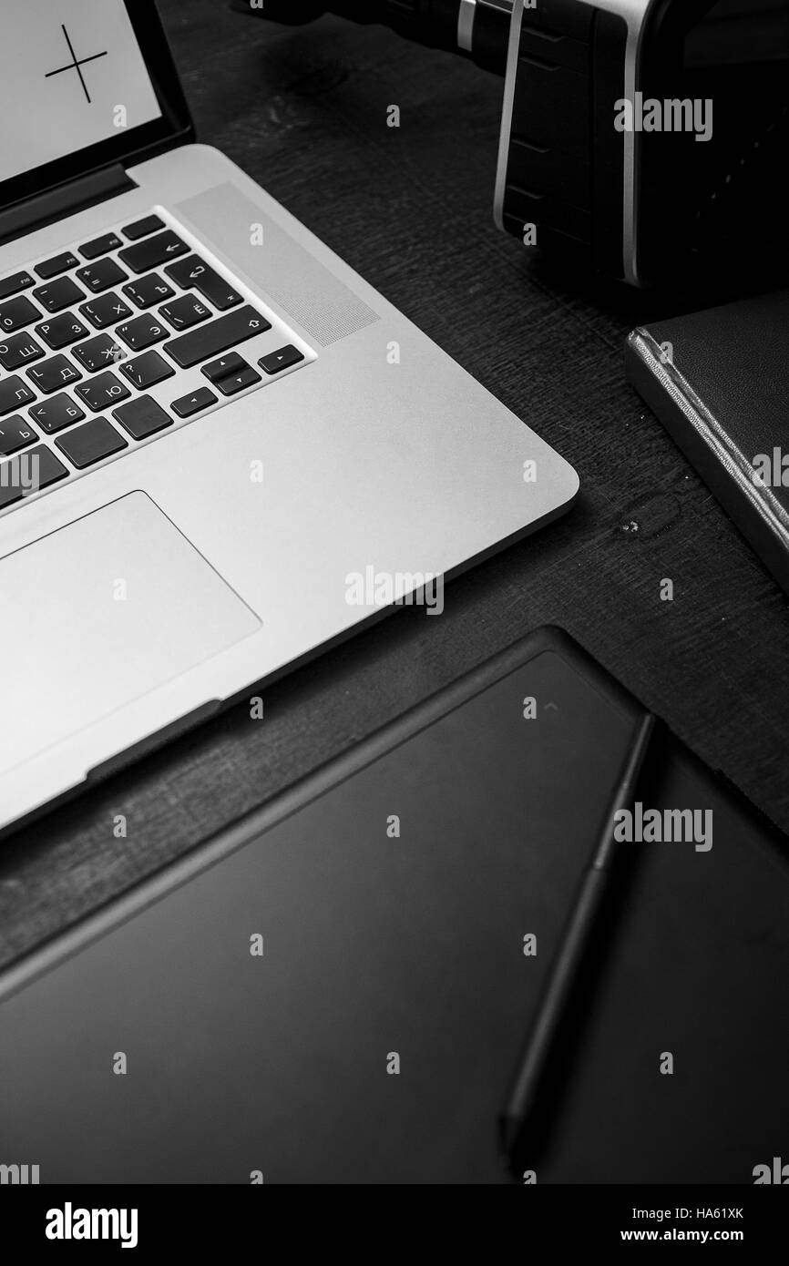Workplace view Black and White Stock Photos & Images - Alamy