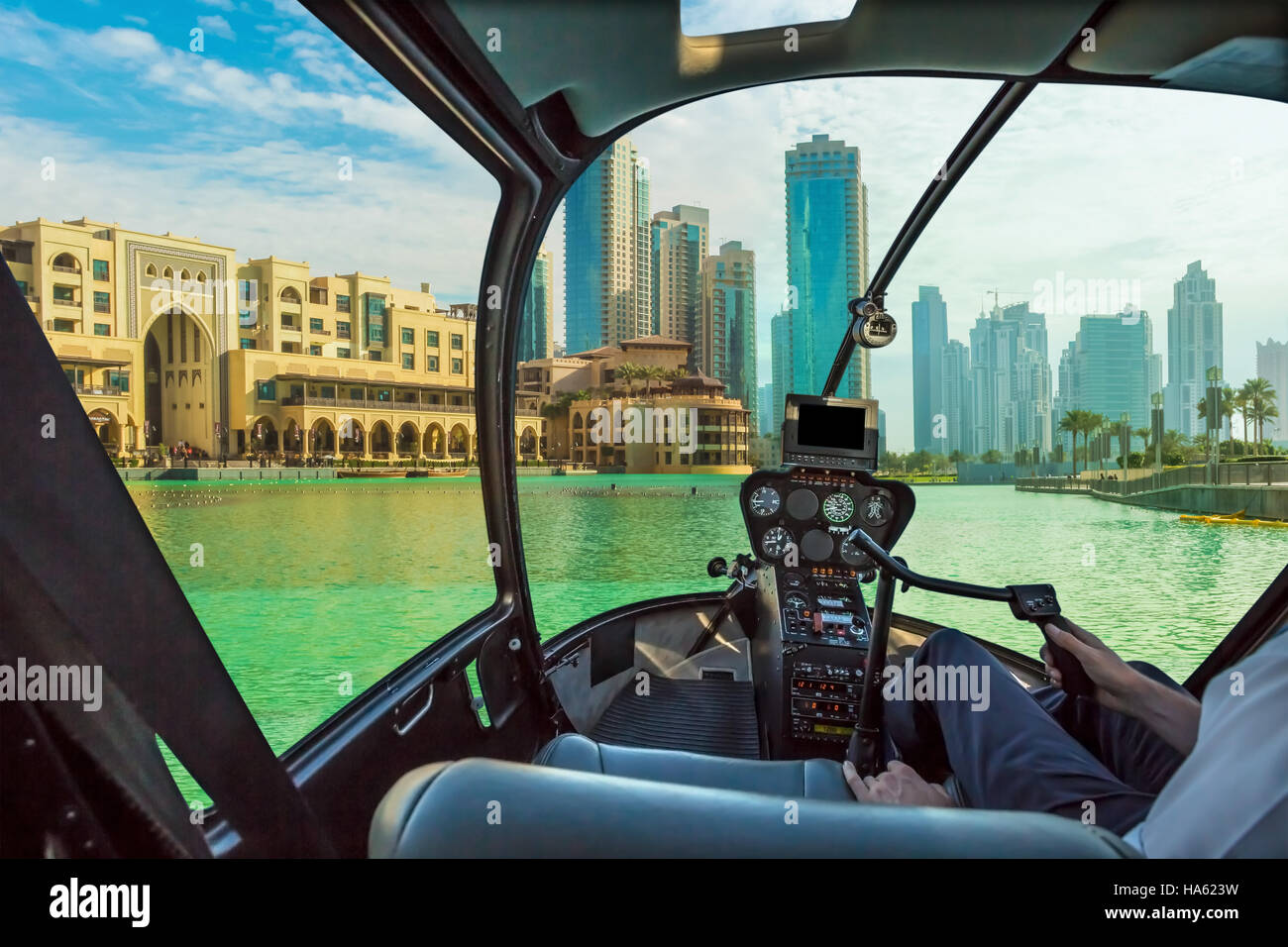 Cockpit helicopter fly windscreen hi-res stock photography and images ...
