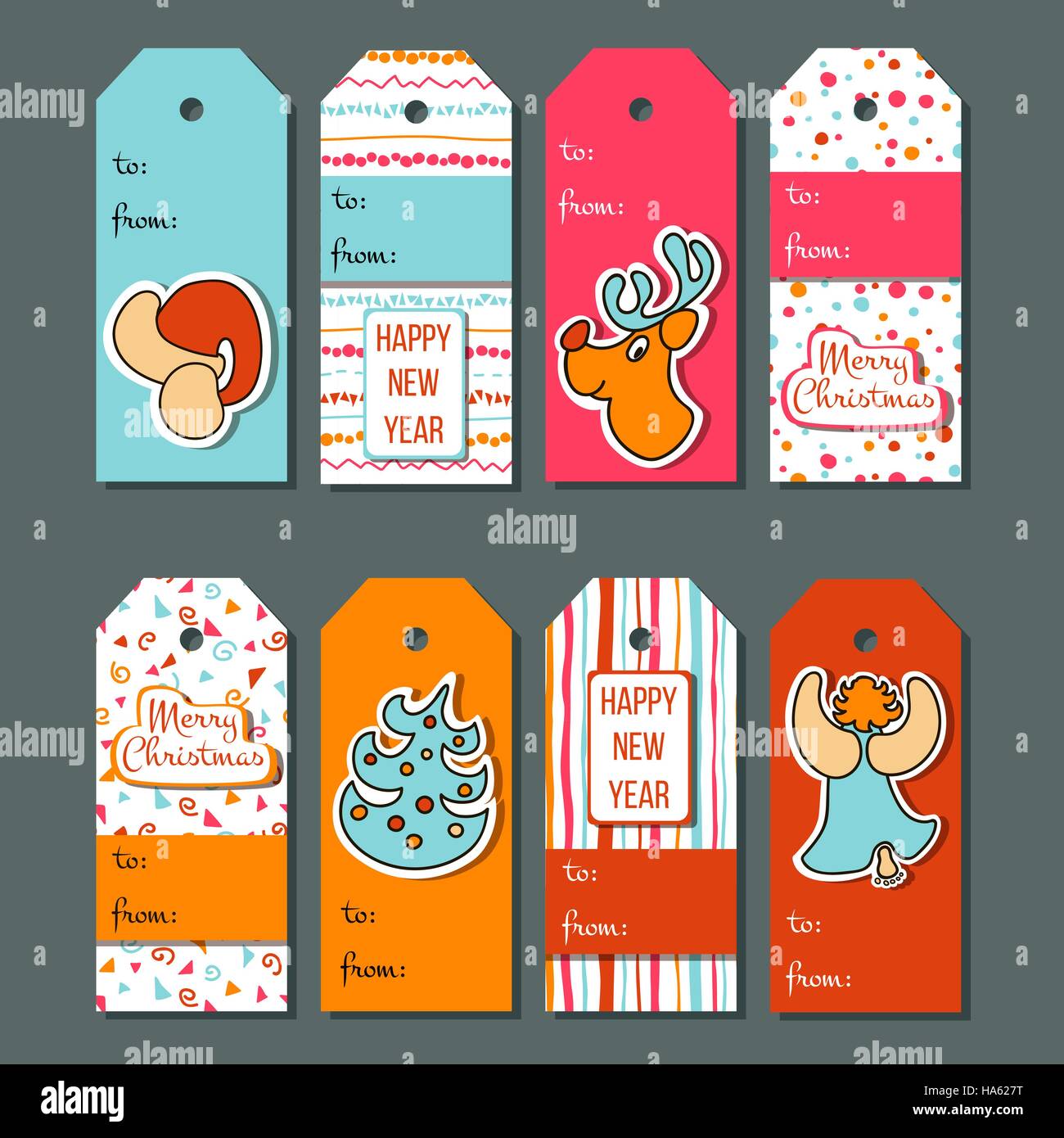 Merry christmas celebration cute Stock Vector Images - Alamy