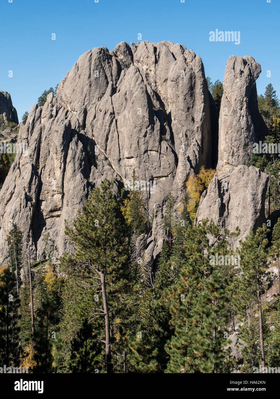 Spires near Needles Eye Tunnel, Needles Highway, Custer State Park ...