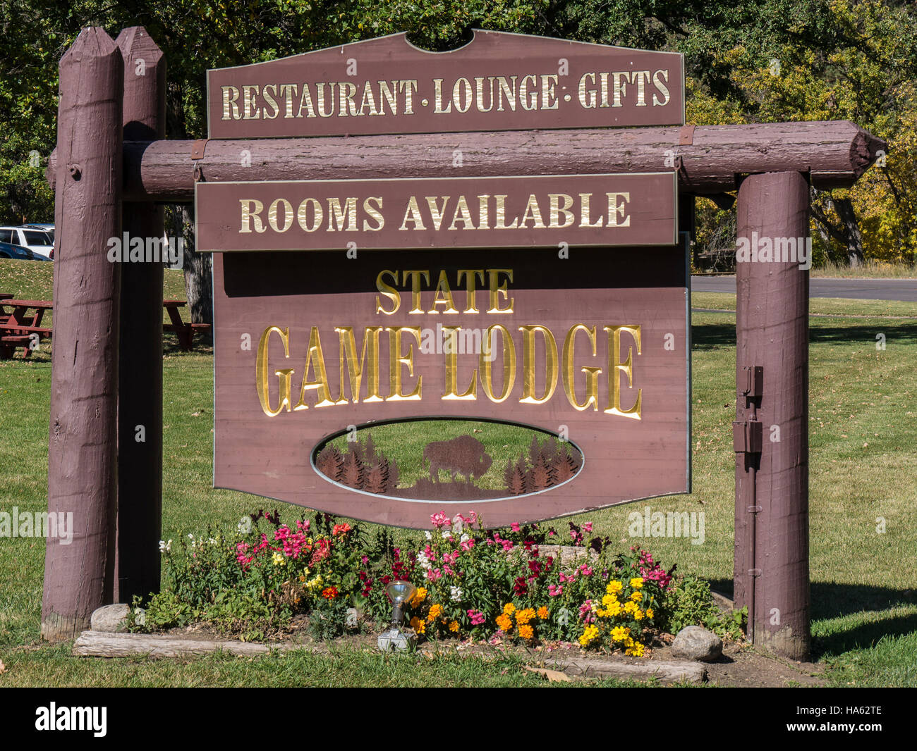 Custer state park sign hi-res stock photography and images - Alamy