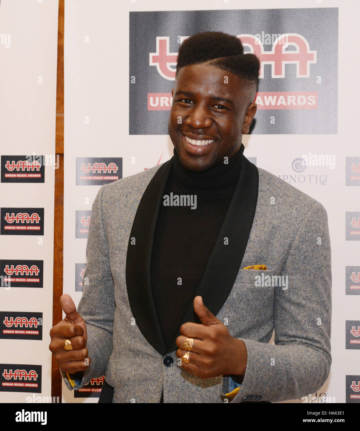 Jermain Jackman attends the Urban Music Awards at Porchester Hall on ...