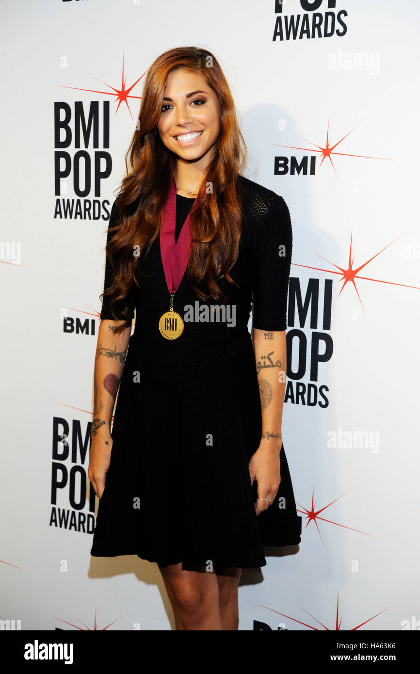 Singer/songwriter Christina Perri attends the 2013 BMI Pop Music Awards ...