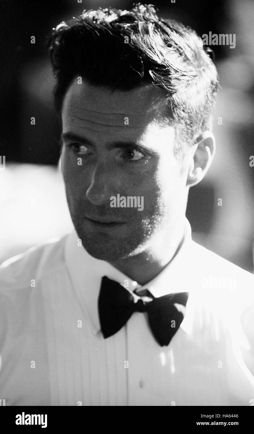 Adam Levine Black And White Smiling