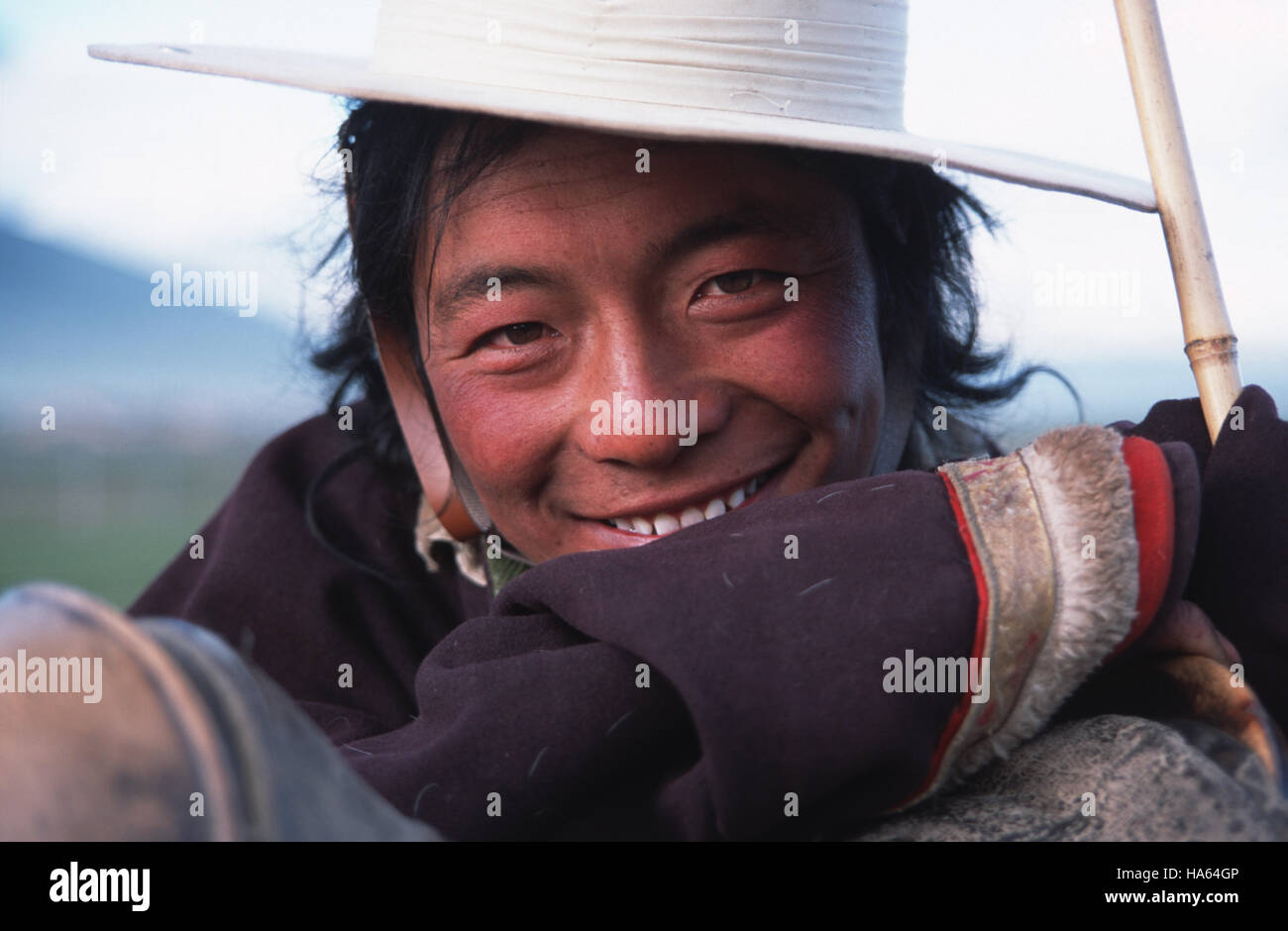 Tibetans Wearing Traditional Clothes High Resolution Stock Photography ...
