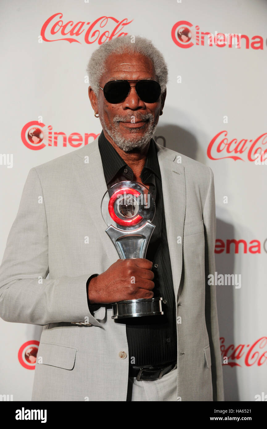 Actor Morgan Freeman, recipient of the Cinema Icon Award, arrives at ...