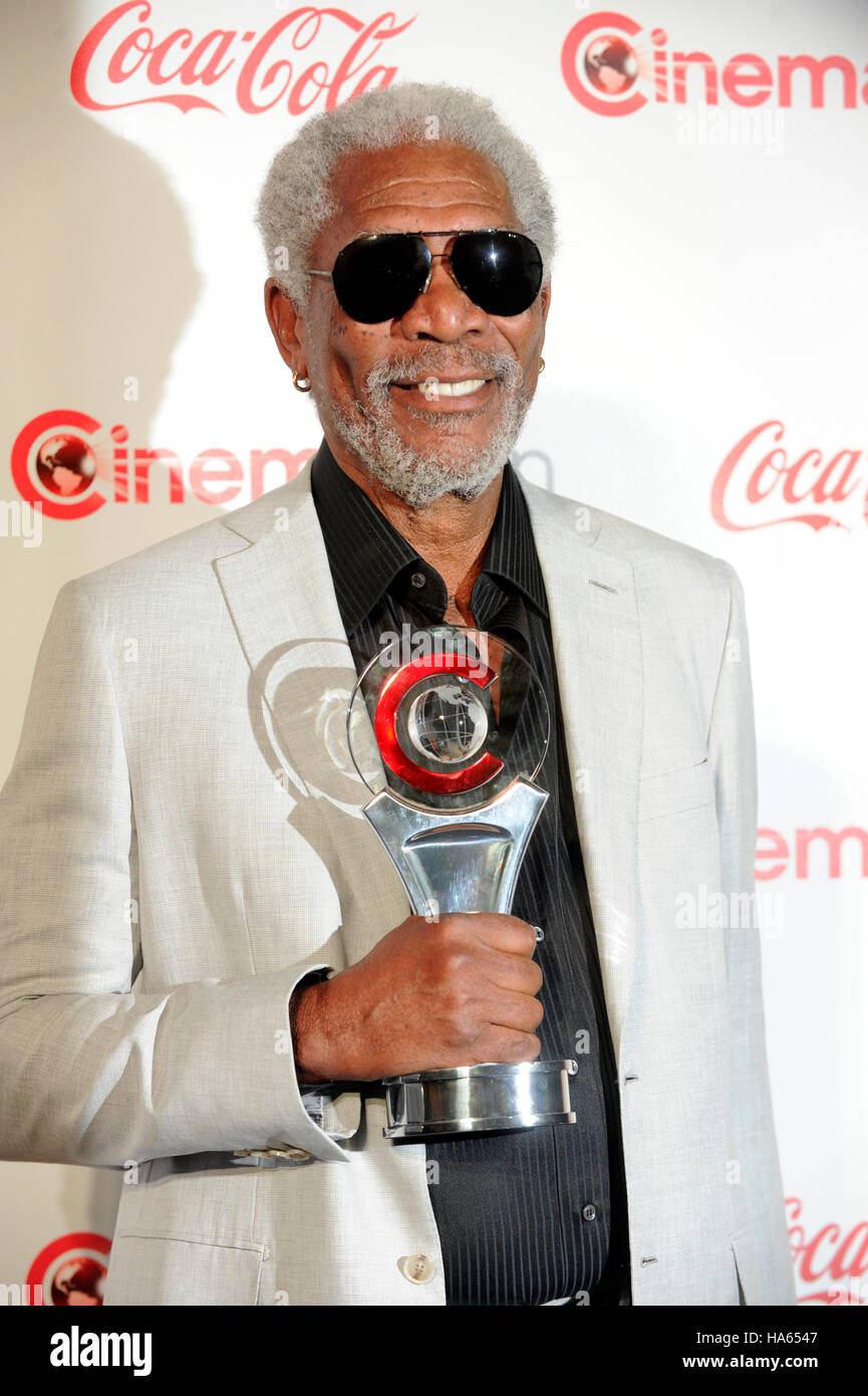 Actor Morgan Freeman, recipient of the Cinema Icon Award, arrives at ...