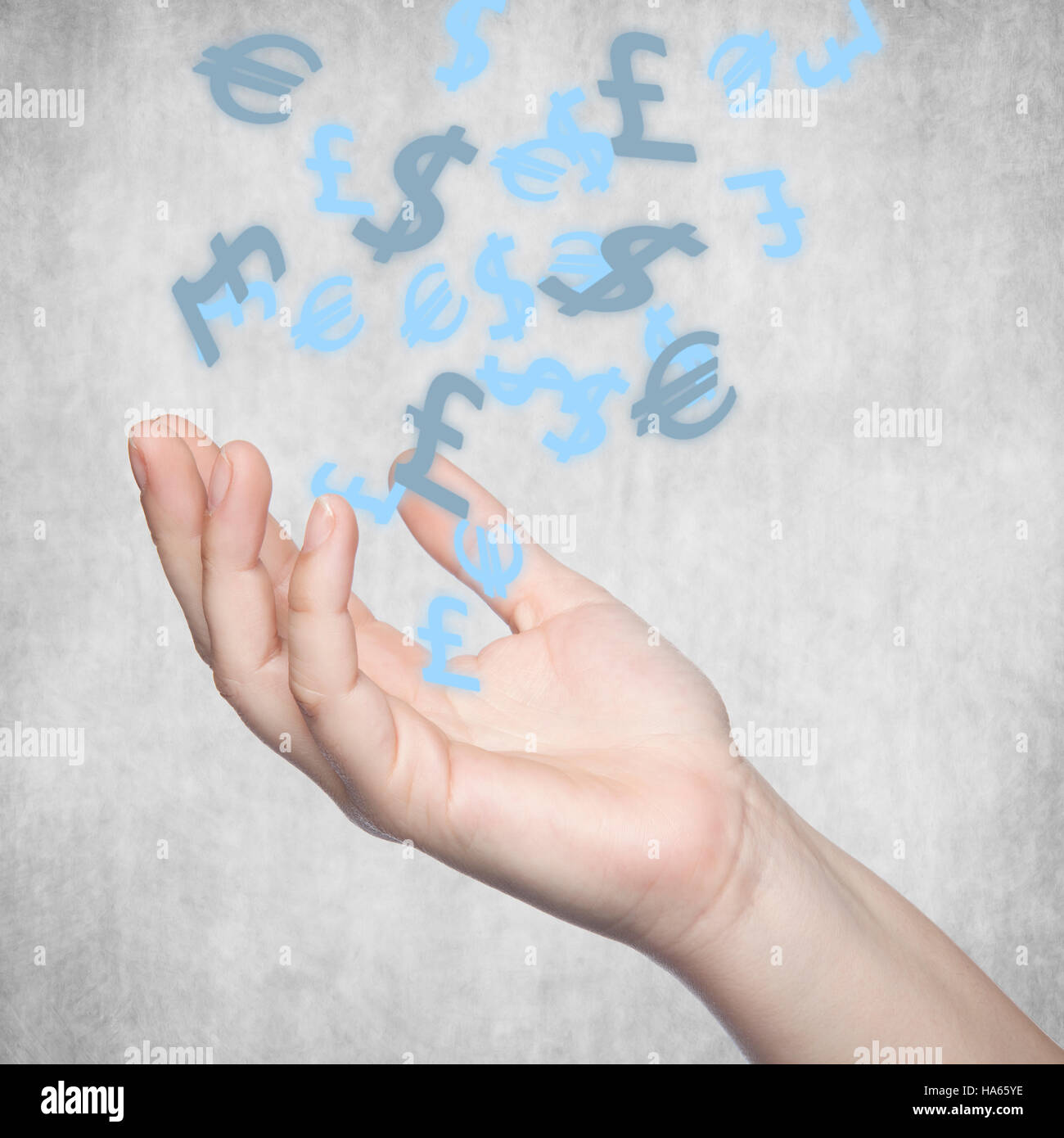 hand asking for money, stamps currencies Stock Photo - Alamy